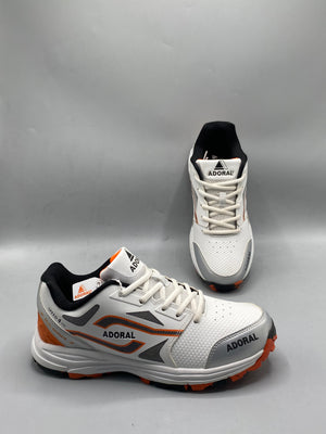 Buy Adoral Speed White/Orange Cricket Shoes in Lahore, Islamabad ...